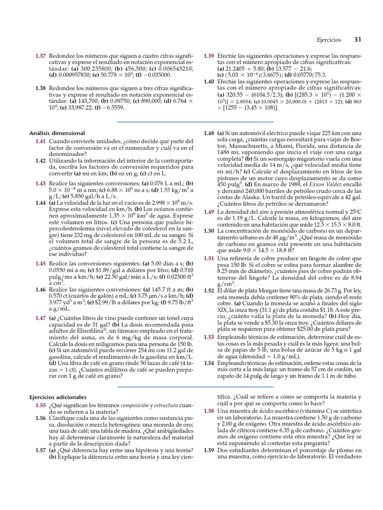 Quimica La Ciencia Central Brown Pag 31 Pdf Vitamina C Dólar De