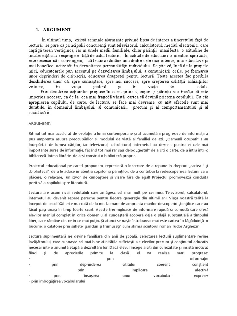 Argument Licenta | PDF