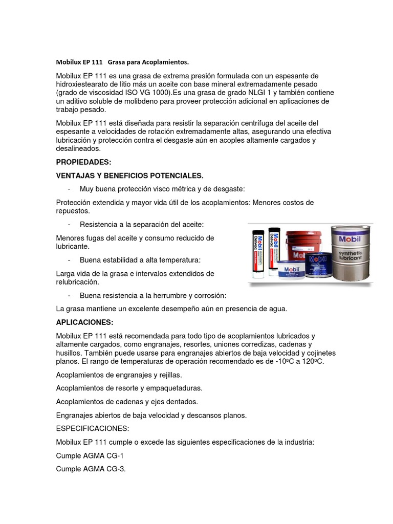Grasas | PDF | Lubricante | Engranaje