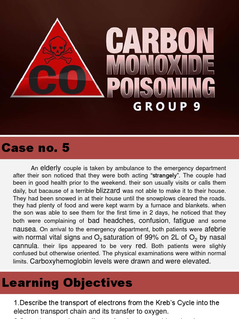 Biochemistry CO Poisoning | PDF | Mitochondrion | Carbon Monoxide