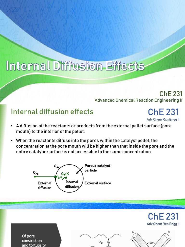 Internal Diffusion in Catalysts | PDF | Reaction Rate | Catalysis