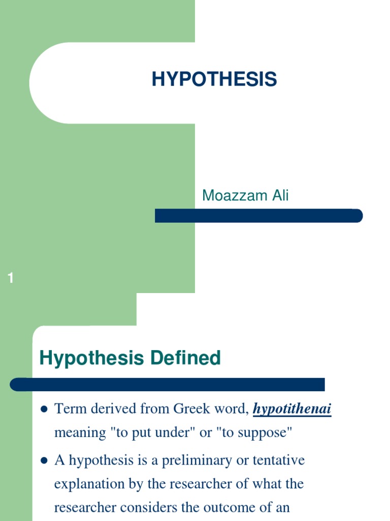 An In-Depth Exploration of Hypothesis Formulation: Characteristics ...