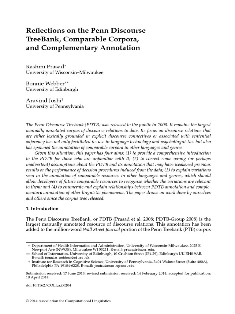 Penn Tree Bank | PDF | Sentence (Linguistics) | Semantics