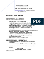 CV Deped Sample | PDF | Teachers | Classroom