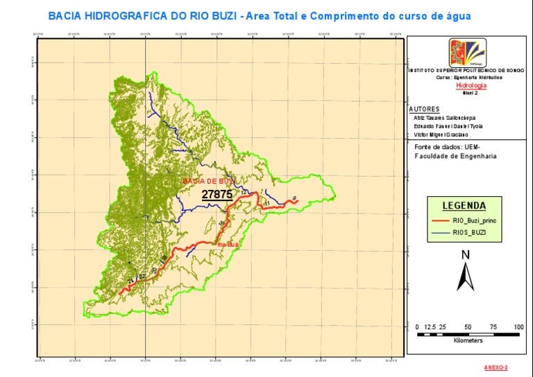 Anexo 2 - BACIA DE BUZI - Comrpimento Do Curso de Agua PDF | PDF ...