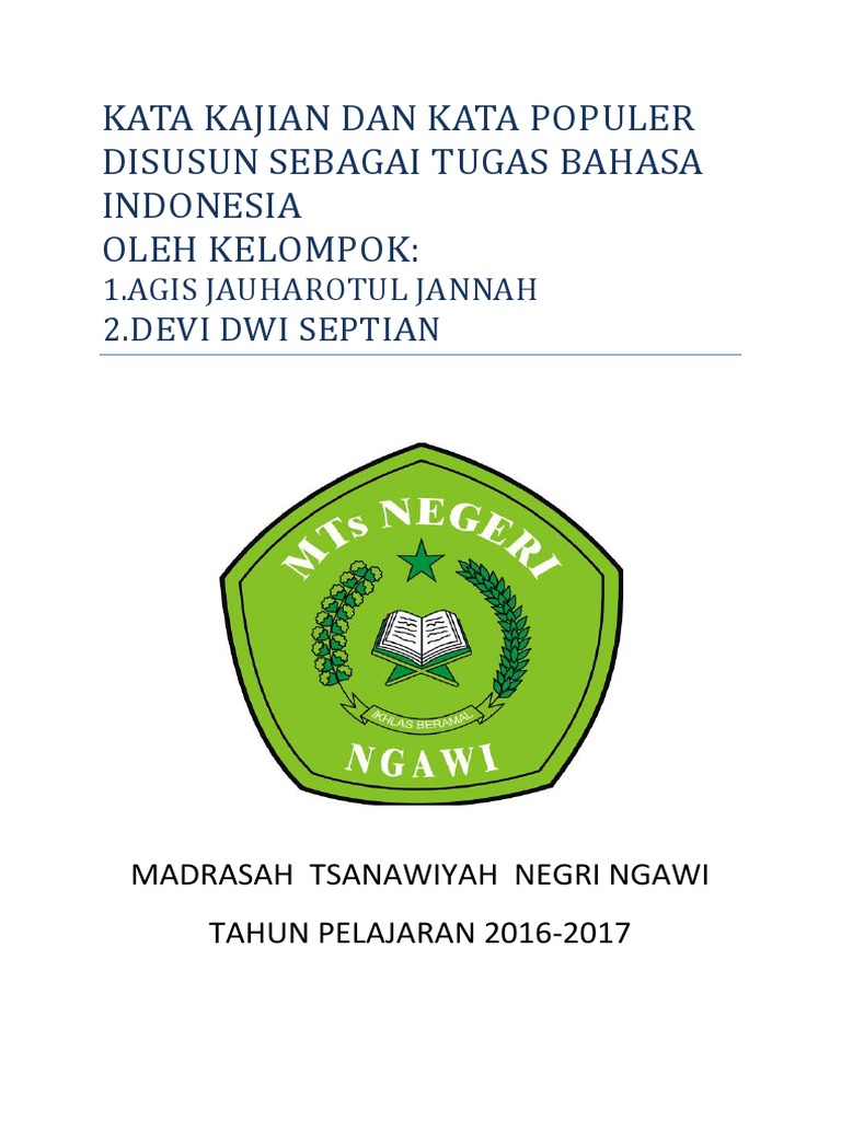 Kata Kajian Dan Kata Populer | PDF