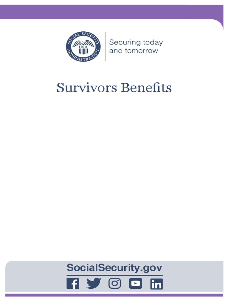 Social Security Survivors Benefits (En-05-10084, 2019) | PDF | Social ...