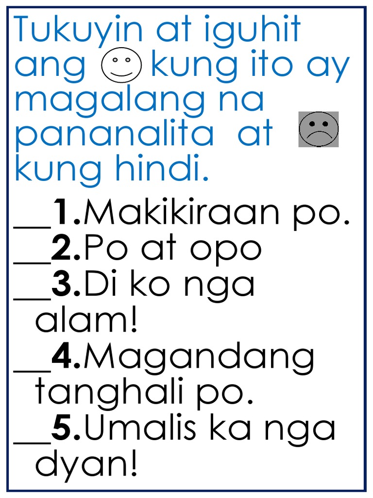 Magalang Na Pananalita | PDF