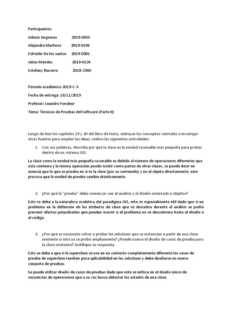 Técnicas de Pruebas Del Software | PDF | Aplicación web | Software