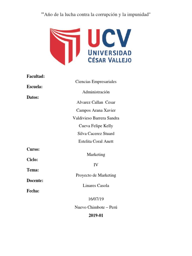 Caratula Ucv | PDF