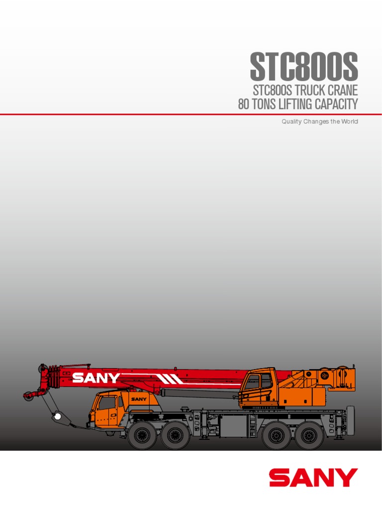 Sany S800S Review | PDF | Crane (Machine) | Transmission (Mechanics)