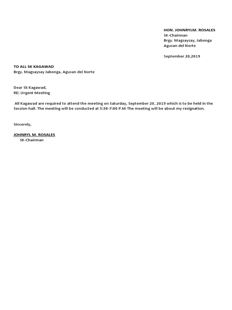 SK Resolutions and Letter | Download Free PDF | Youth | Government