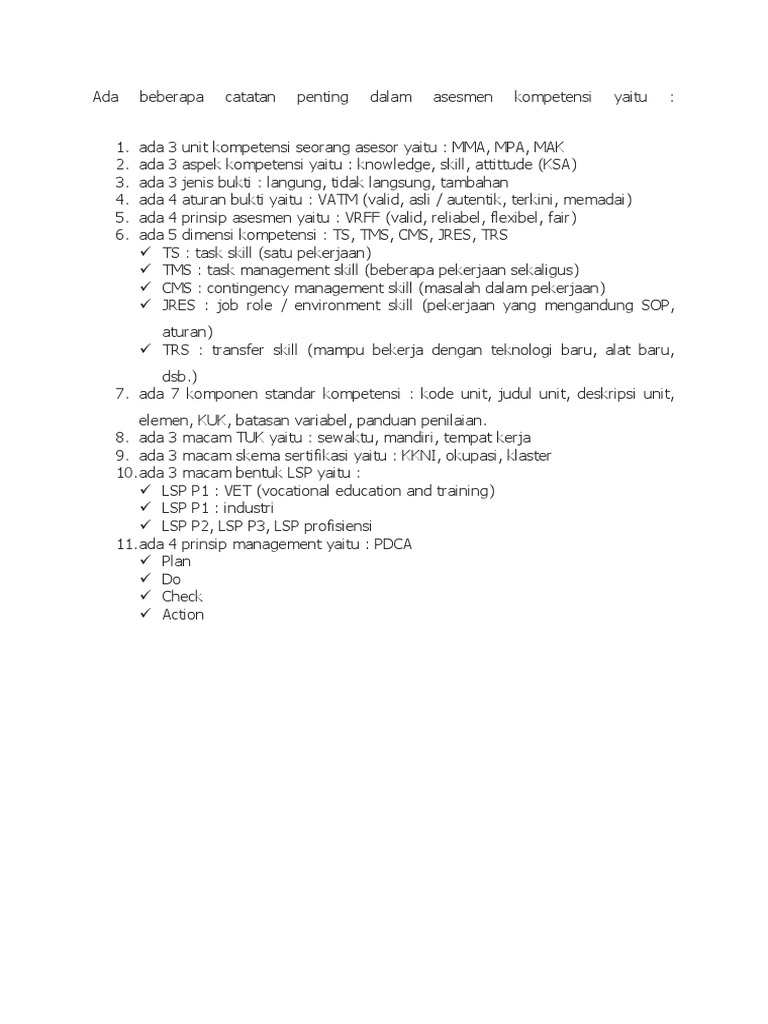 5 Dimensi Kompetensi | PDF