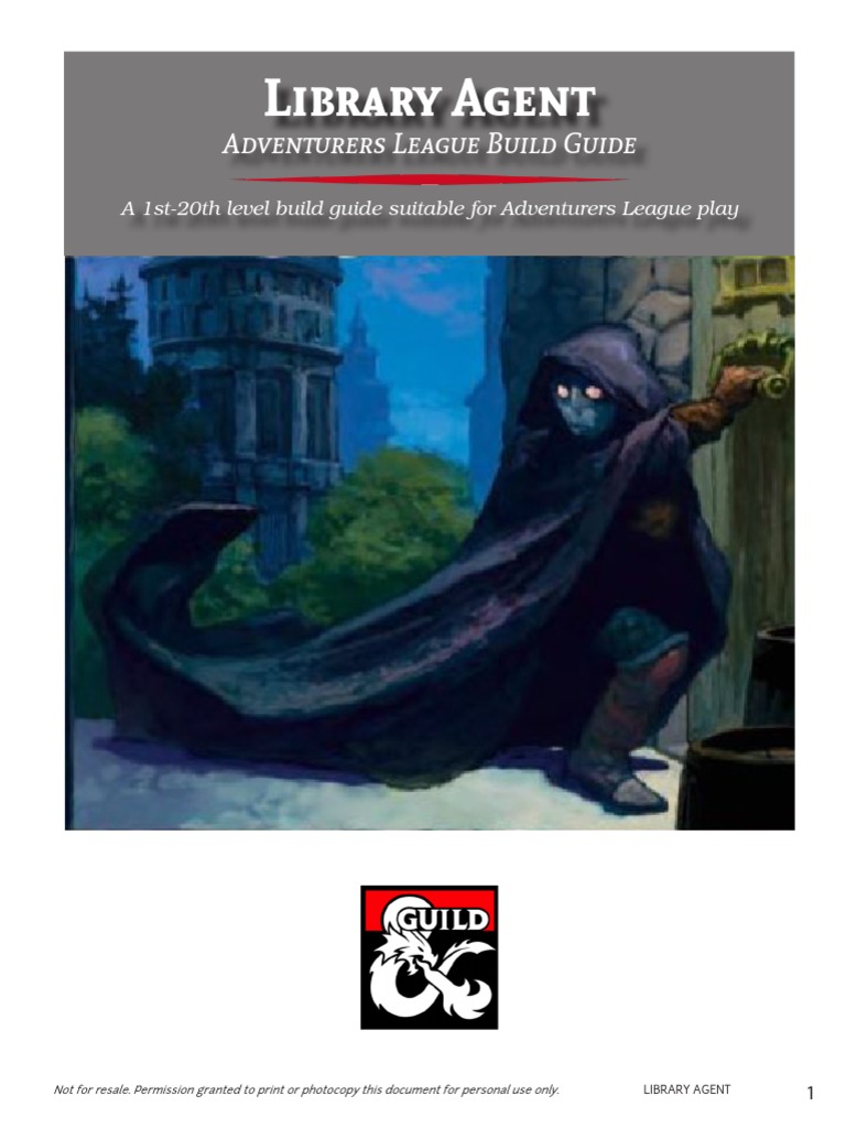 Library Agent Character Build Guide | PDF | Dungeons & Dragons ...