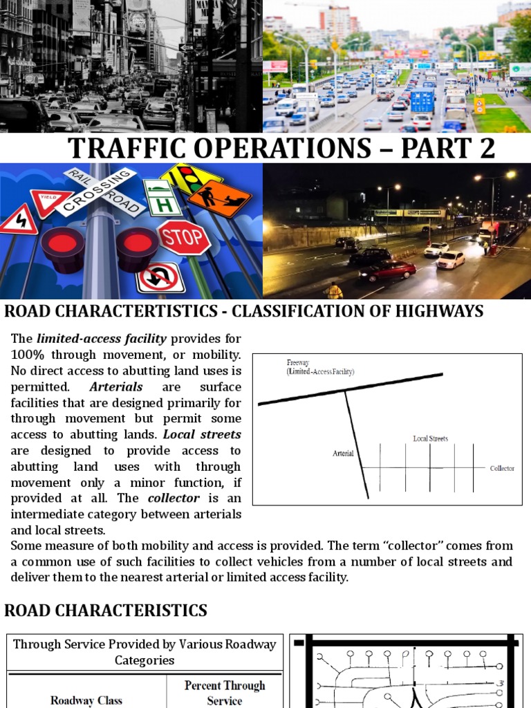 Traffic Operations Part 2 | PDF | Road | Highway