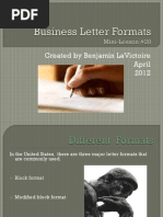 Sample Letter-Modified Block Style-Mixed Punctuation | PDF