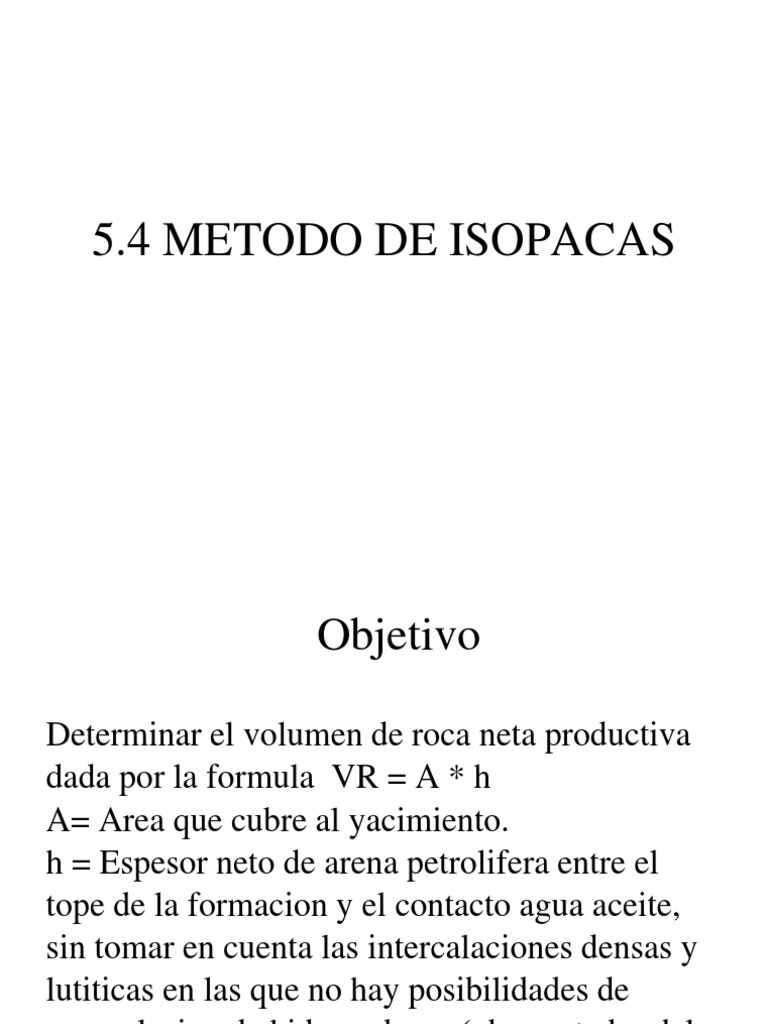 Metodo Isopacas | PDF | Ciencia y matemáticas