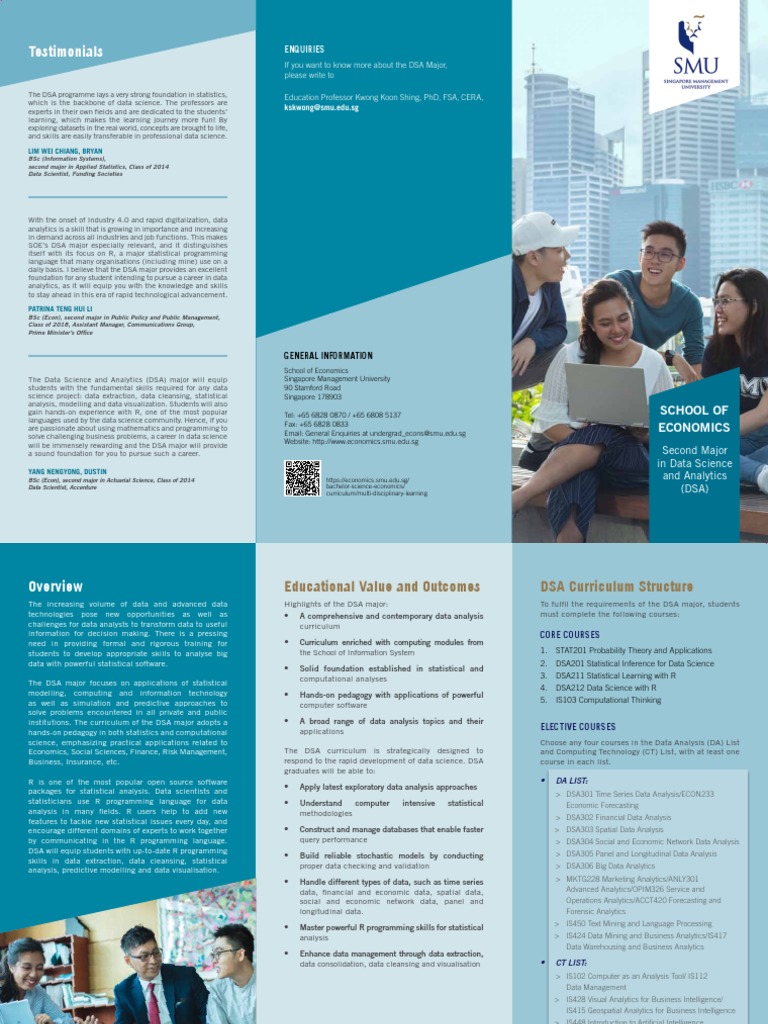 19 - 0019 Smu Soe Dsa Flyer 0219 | PDF | Data Science | Data Analysis