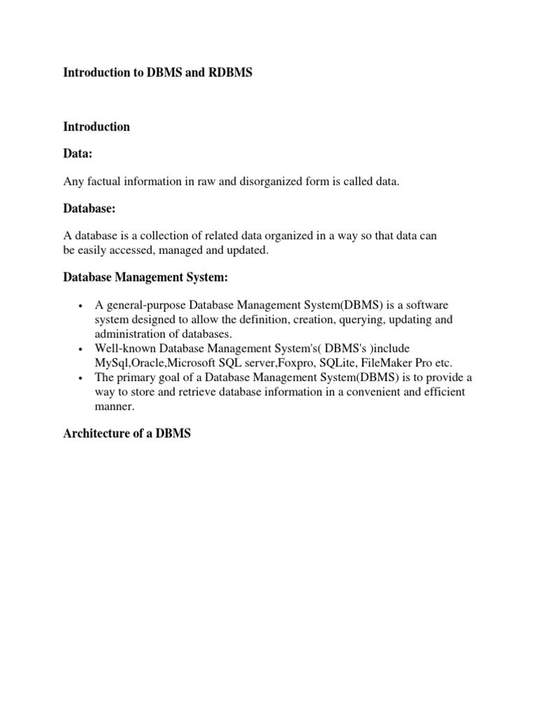 Dbms | PDF | Databases | Relational Database