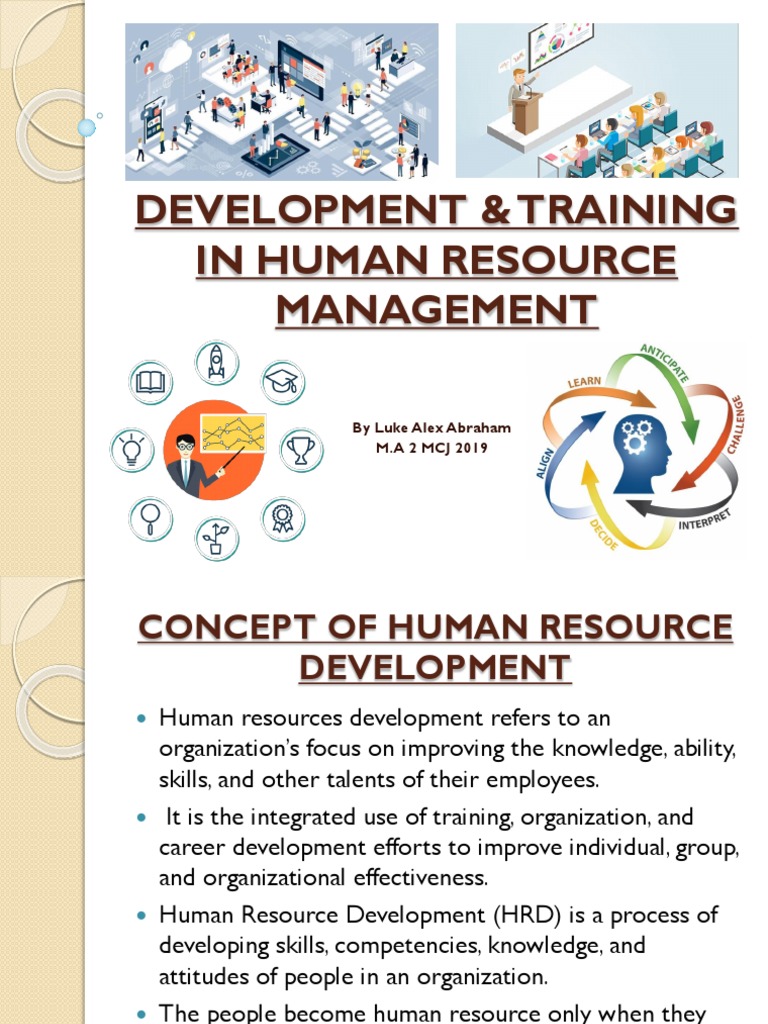 Development Training In Human Resource Management Ppt 1 Pdf Human