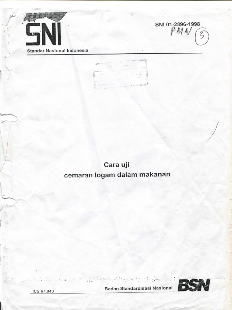 1869cara Uji Cemaran Logam Dalam Makanan002 | PDF