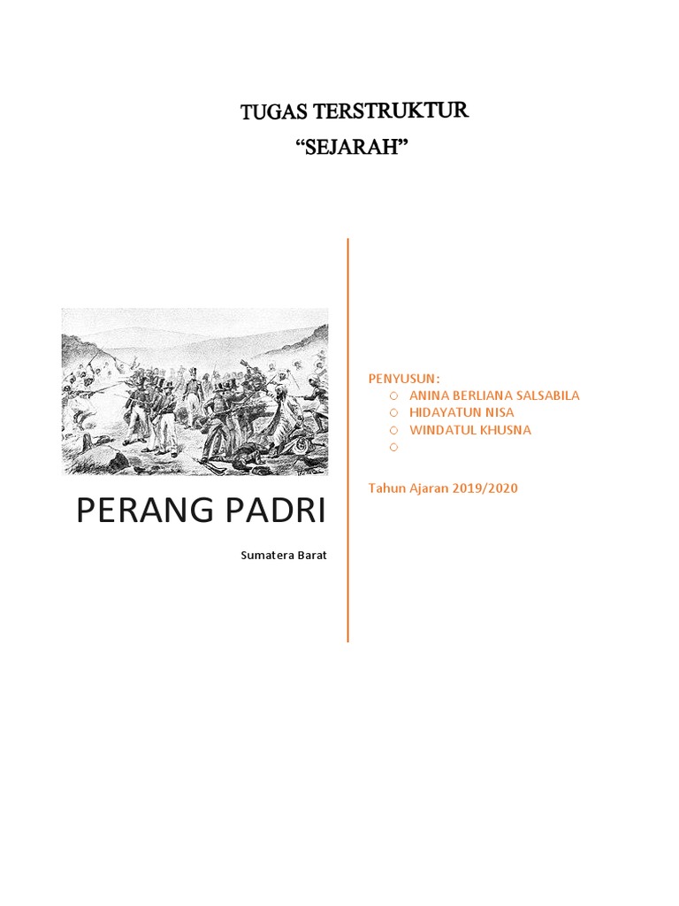 Tuga Sejarah Perang Padri | PDF