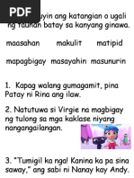 Page From Pagsunod-Sunod-Ng-Pangyayari-Gamit-Ang-Mga-Larawan-Worksheet-1 | PDF