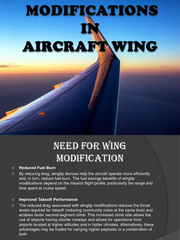 Enhancing Aircraft Performance Through Wingtip Modifications | PDF ...