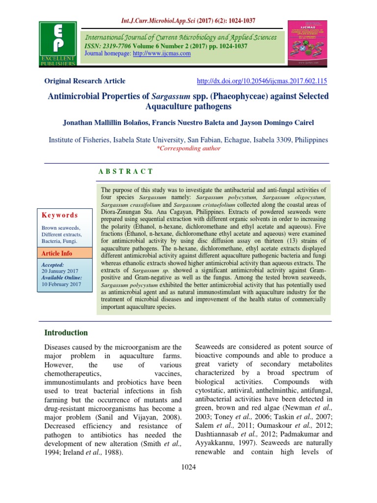 Jonathan Mallillin Bolanos, Et Al | PDF | Antimicrobial | Microorganism