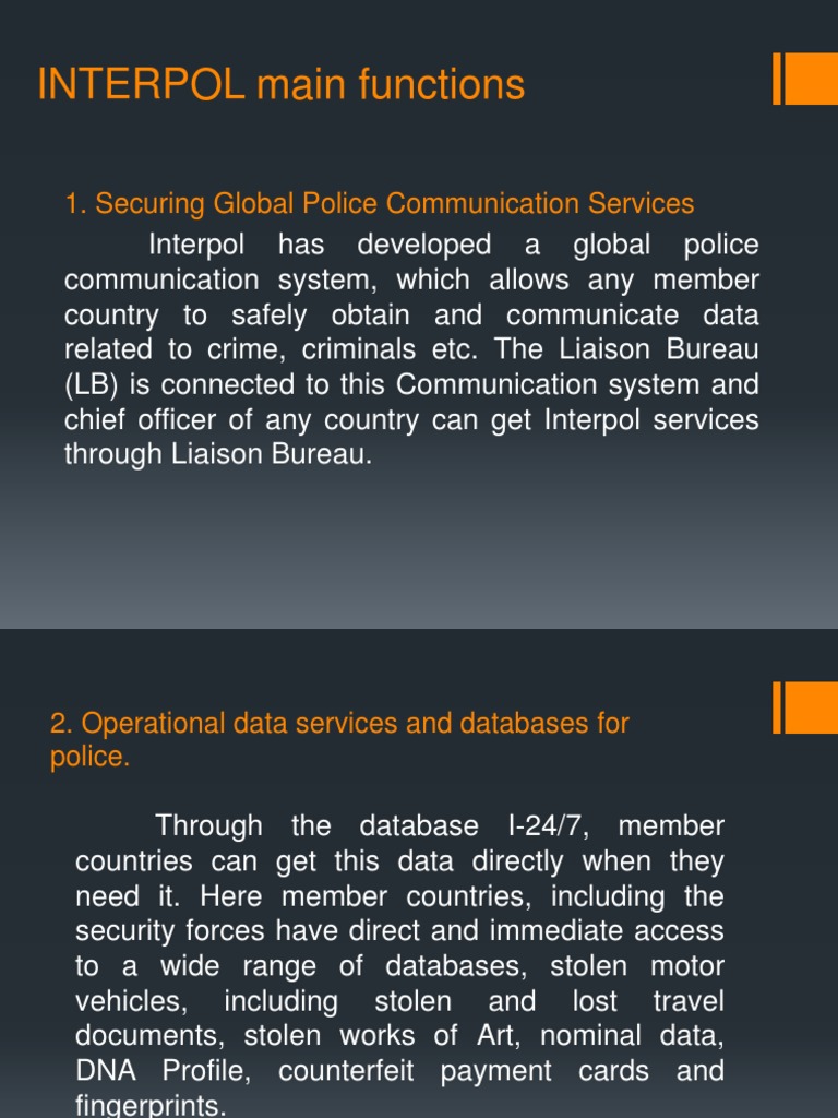 Functions of INTERPOL Explained | PDF | Politics | Social Science