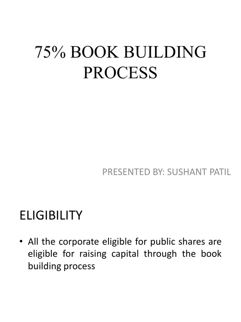 Understanding the Book Building Process | PDF | Underwriting ...