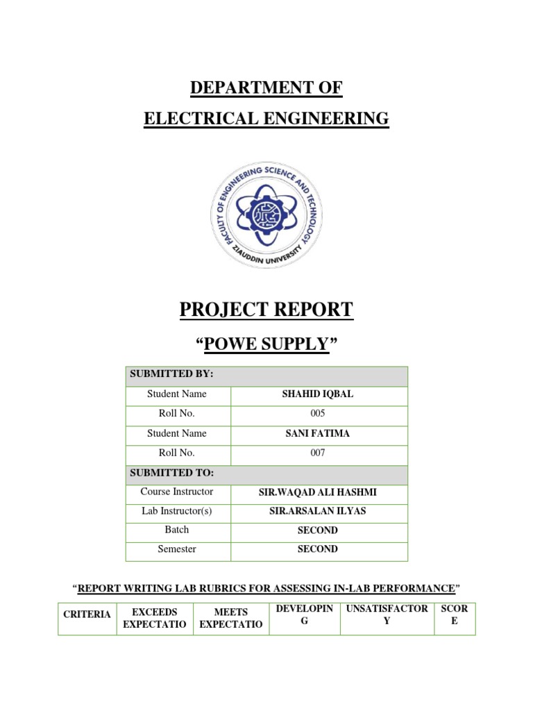 Project Report Template (Edc) 1 | PDF | Transistor | Diode
