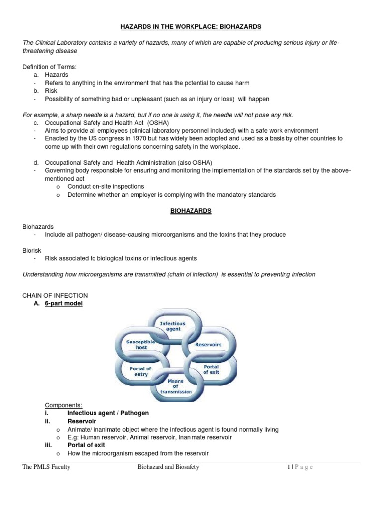 Biohazard and Biosafety | PDF | Transmission (Medicine) | Infection