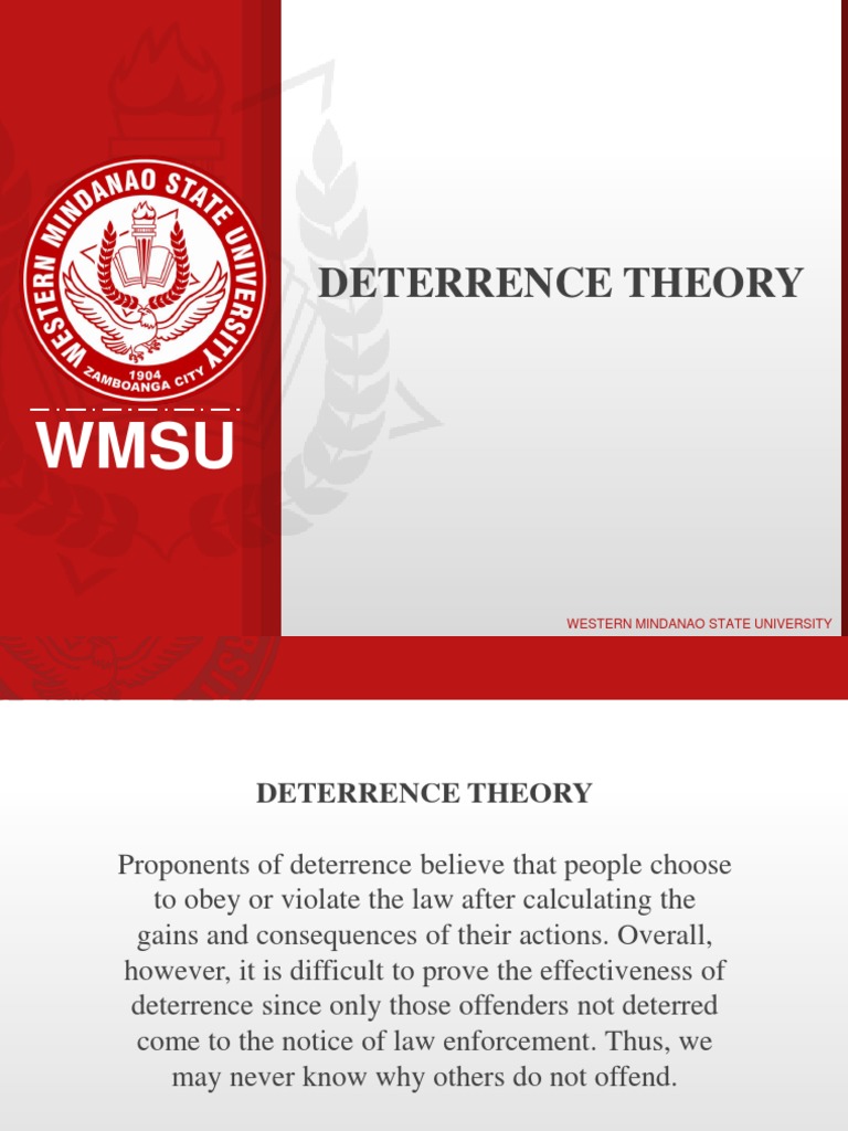Deterrence Theory | PDF