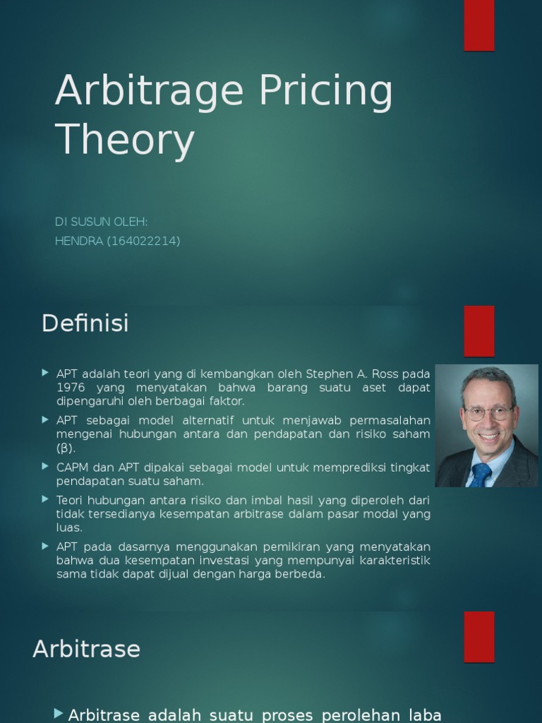 Arbitrage Pricing Theory | PDF