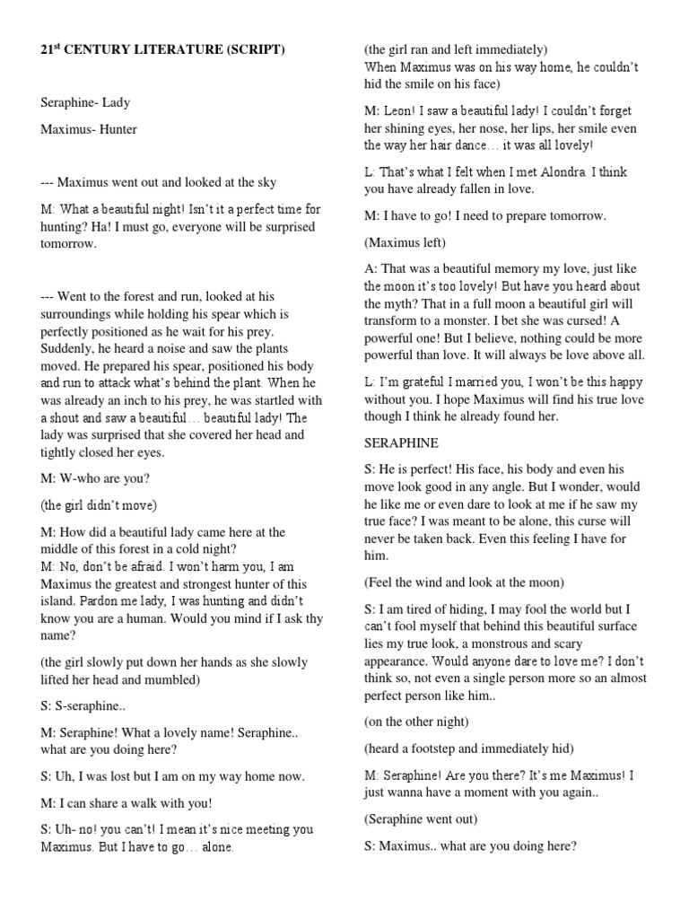 21 Century Literature (Script) | PDF | Religion & Spirituality | Poetry