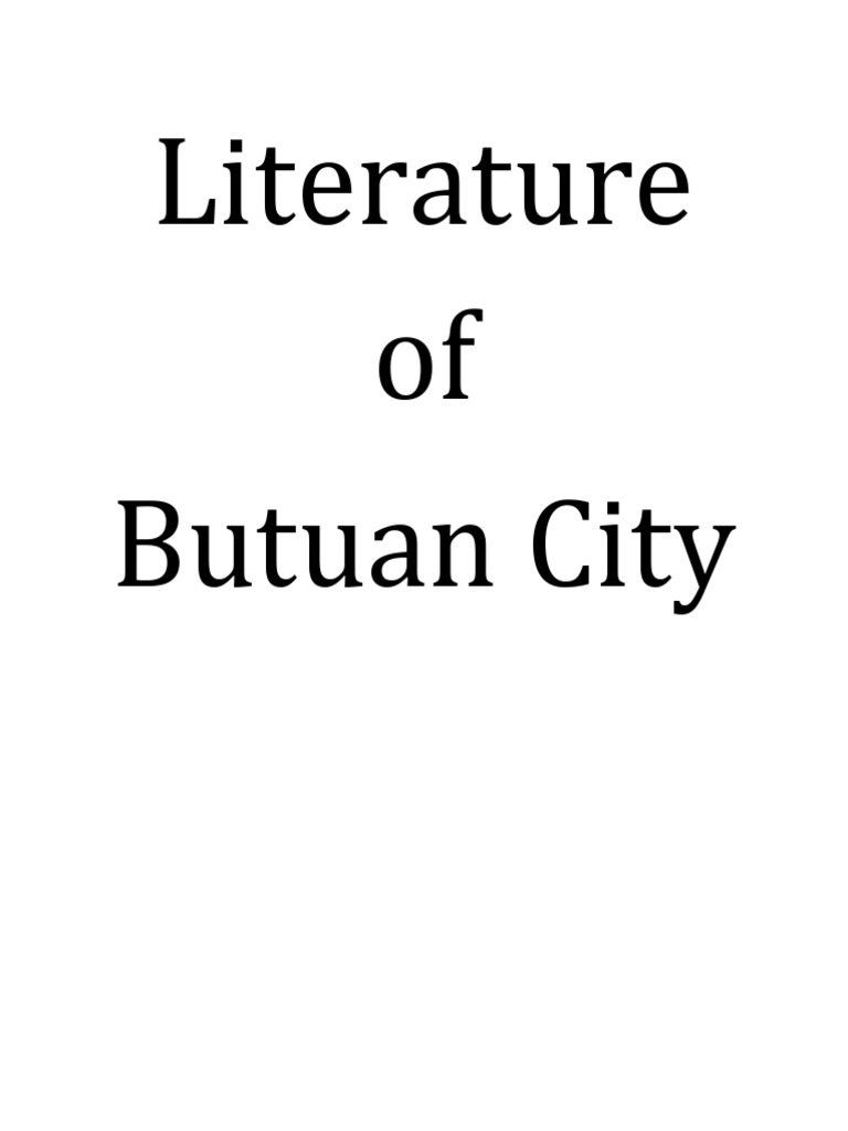 Literature of Butuan City Mindanao Phili PDF | PDF | Philippines