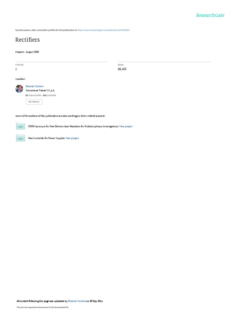 Project On Full Wave Rectifier! | PDF | Rectifier | Transformer