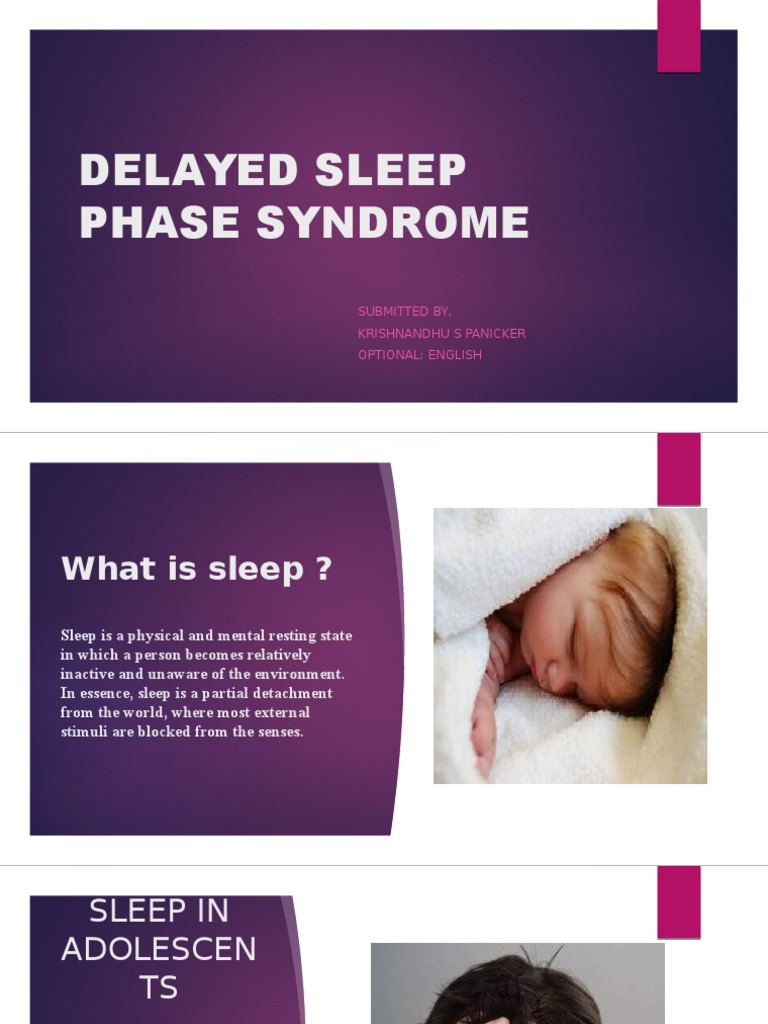 Delayed Sleep Phase Syndrome | PDF | Sleep | Circadian Rhythm