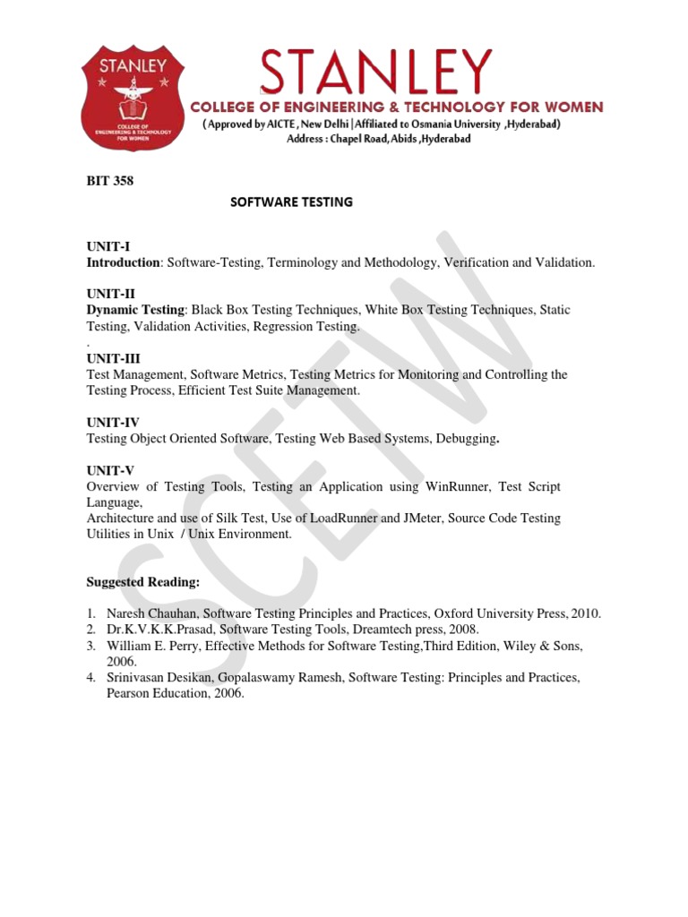 Software Testing | PDF | Software Testing | Software