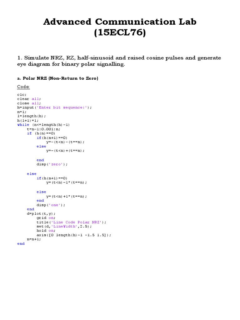 Advanced Communication Lab (15ECL76) | PDF | Modulation | Signal Processing