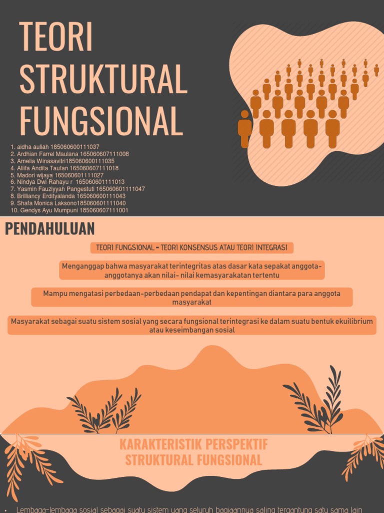 Teori Fungsionalisme dalam Perspektif Struktural | PDF