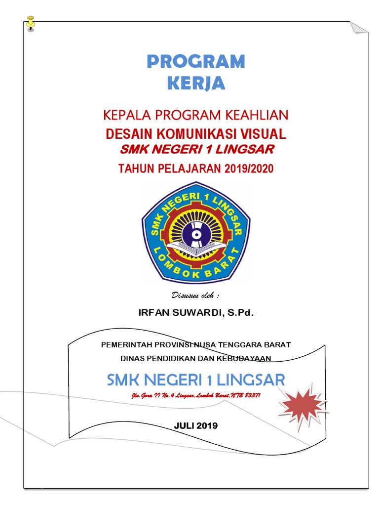 Program Kerja Kaprog DKV 2019-2020 | PDF