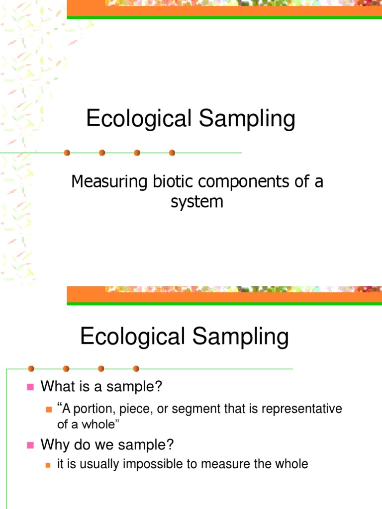 Ecological Sampling Techniques Explained | PDF | Systems Ecology ...