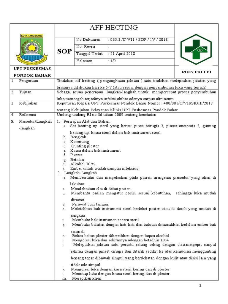 Sop Aff Hecting | PDF