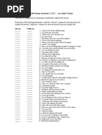 Robson Self Concept Questionnaire and Norms | PDF | Mental Health ...
