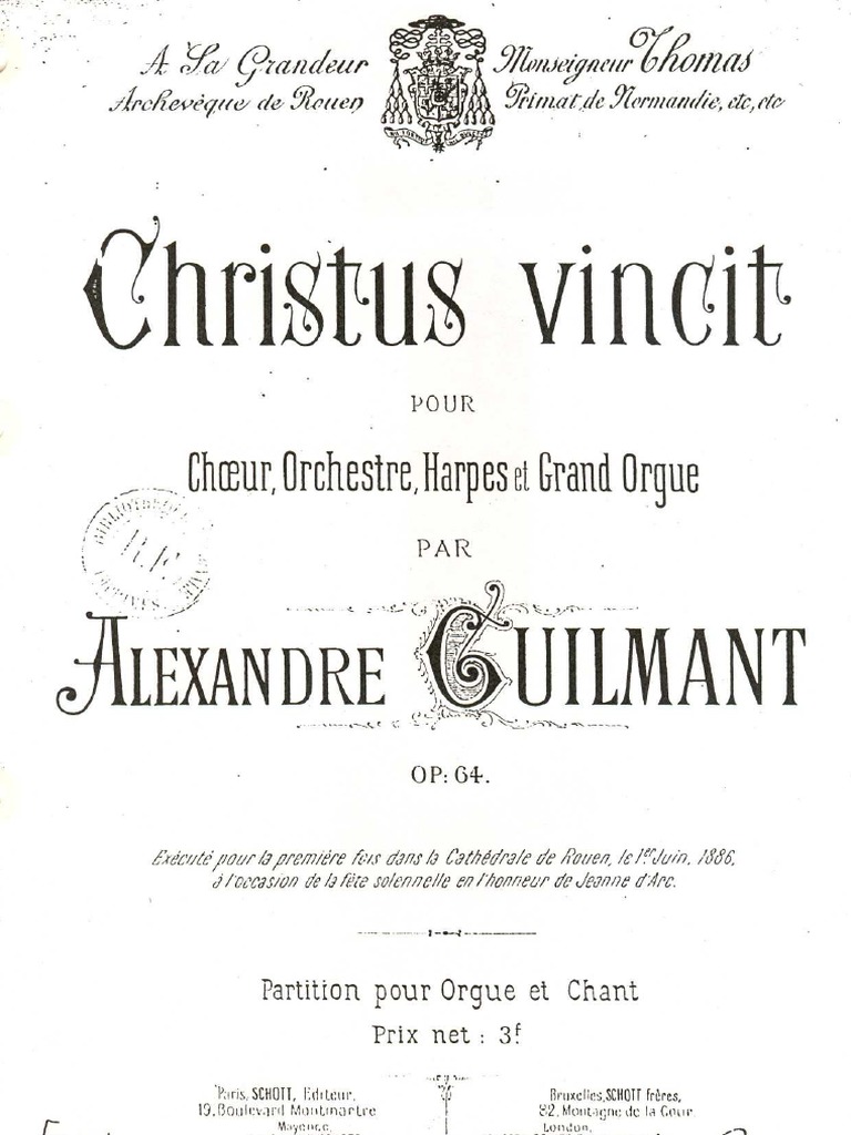 Variations On Christus Vincit | PDF