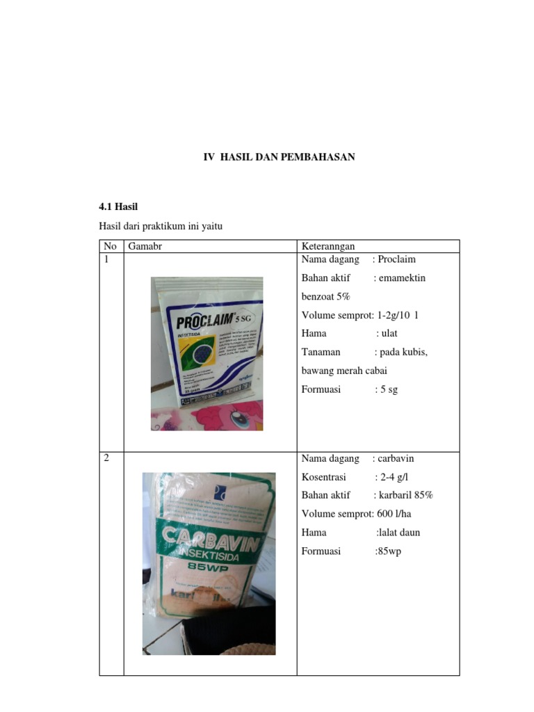 Pembahasan Pestisida Kontak Dan Sistemik | PDF