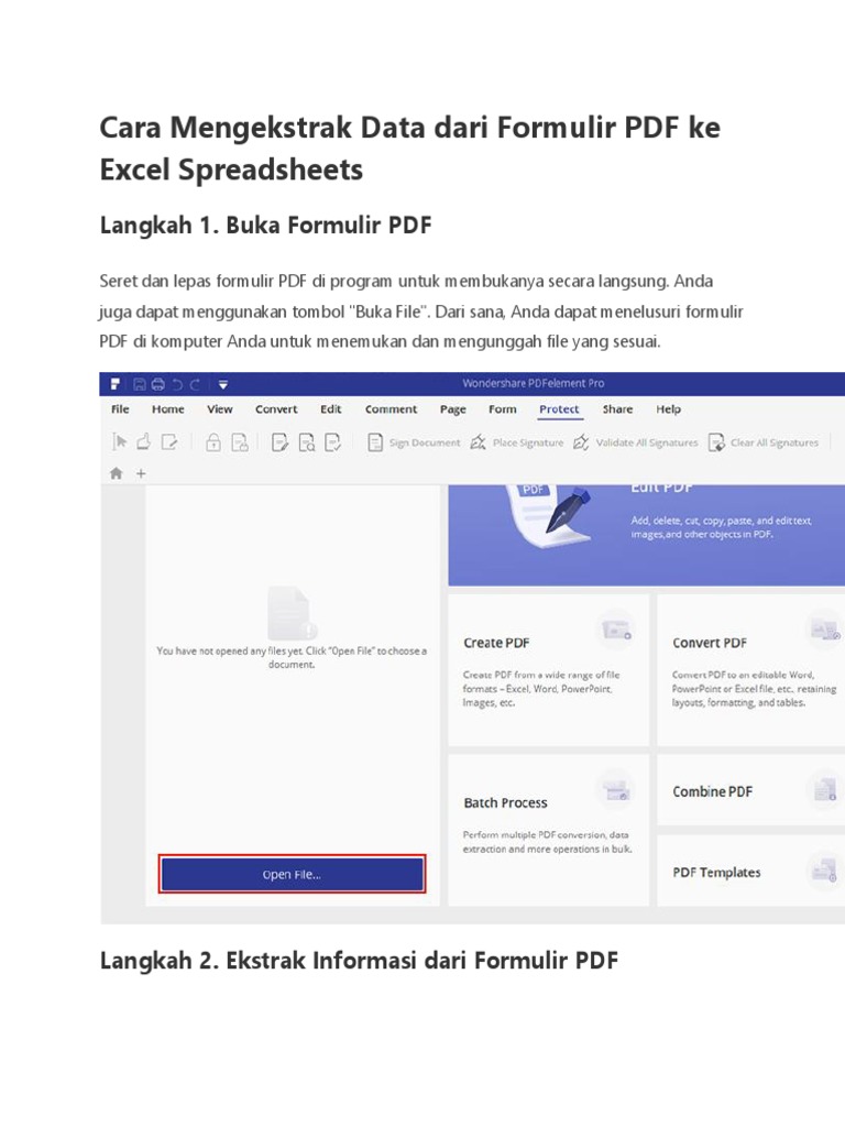 Cara Mengekstrak Data Dari Formulir PDF Ke Excel Spreadsheets | PDF