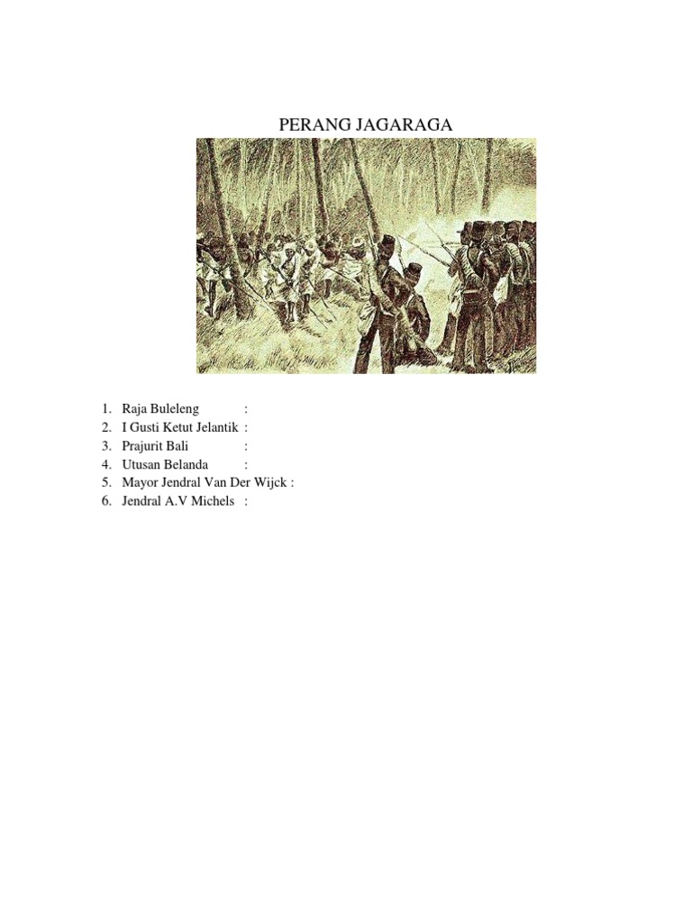Perang Jagaraga: Perlawanan Bali 1844 | PDF